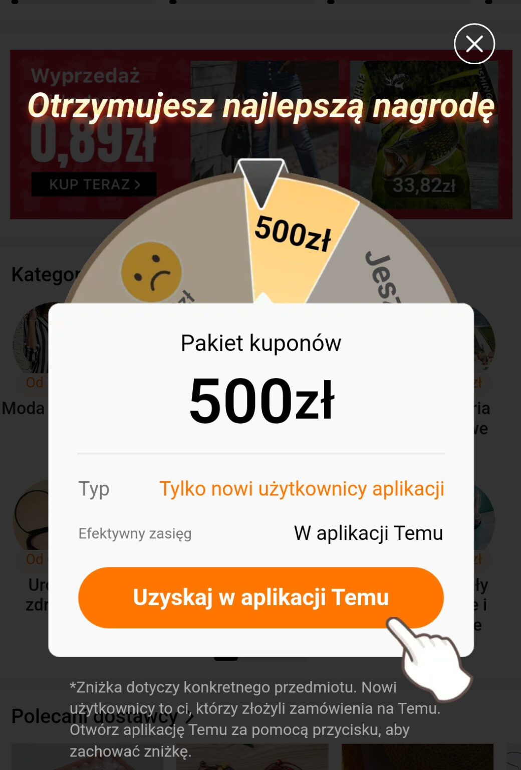 Temu Polska kod rabatowy i promocje na zakupy 2024 - oFree.pl